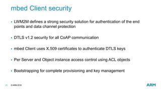 mbed Connect Asia 2016 Developing IoT endpoints with mbed client | PPT