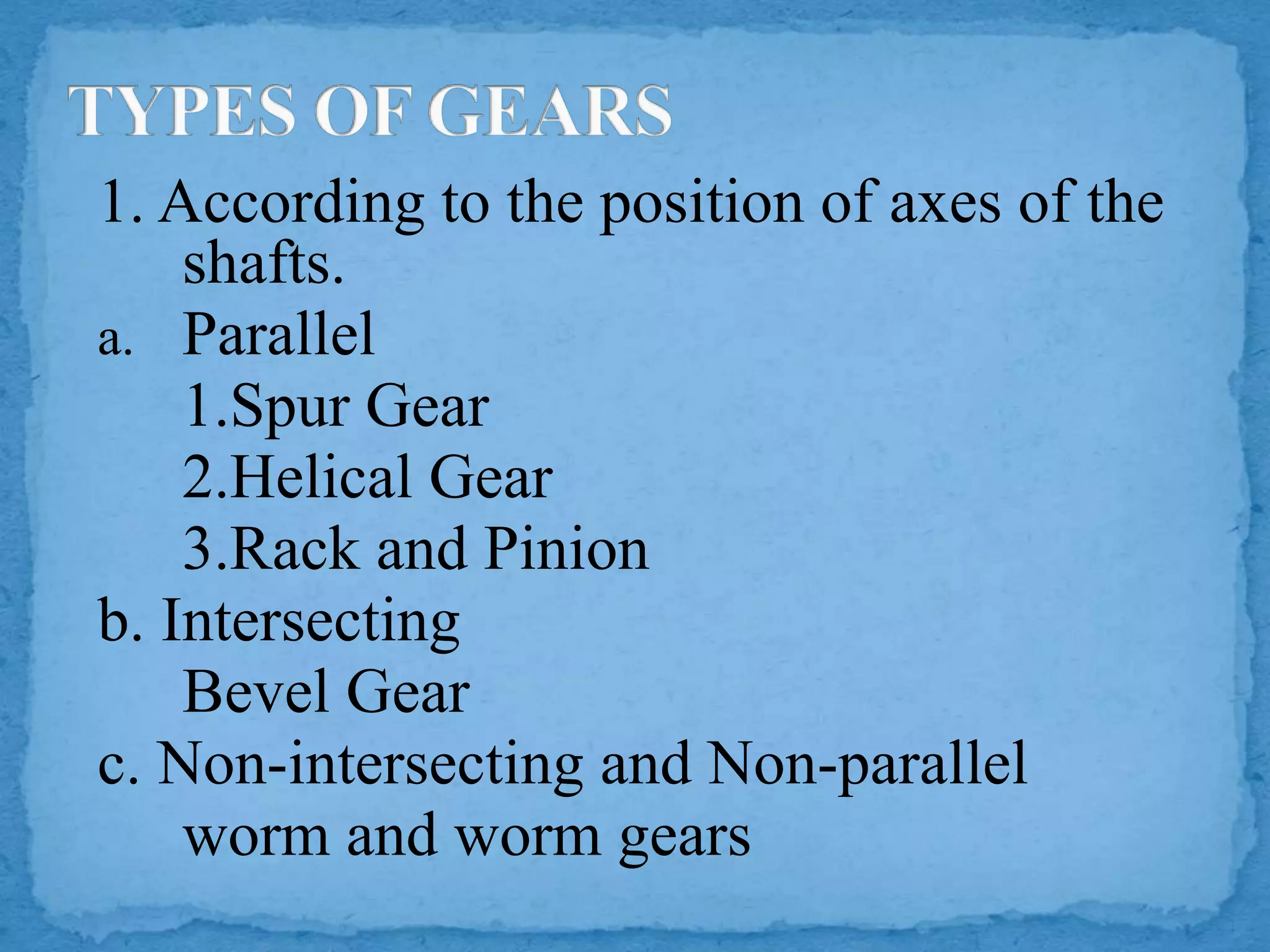 Gears in Kinematics of Machine(KOM) subject | PPTX