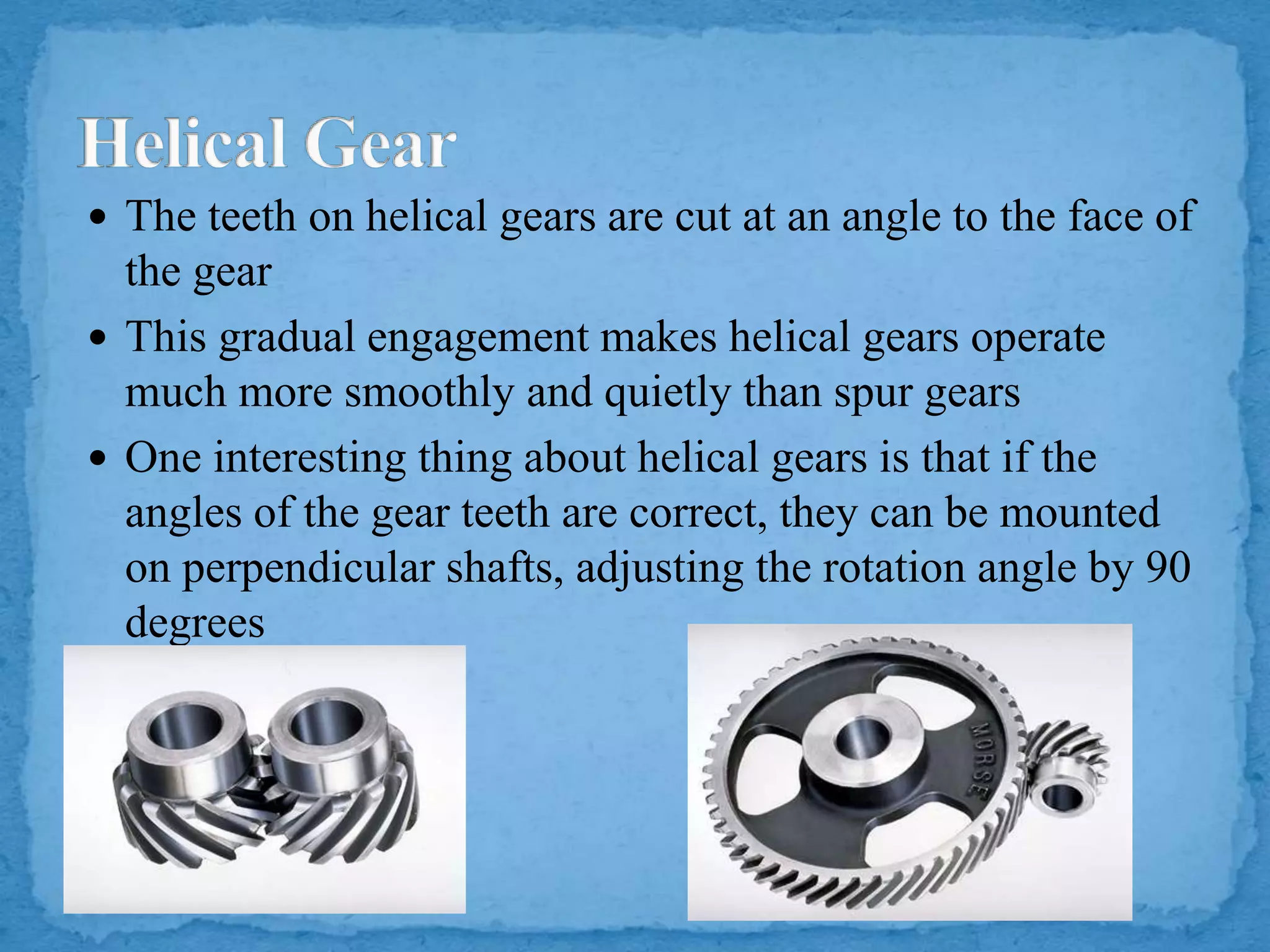 Gears in Kinematics of Machine(KOM) subject | PPTX
