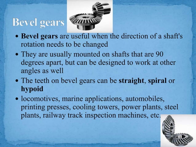 Gears in Kinematics of Machine(KOM) subject | PPTX