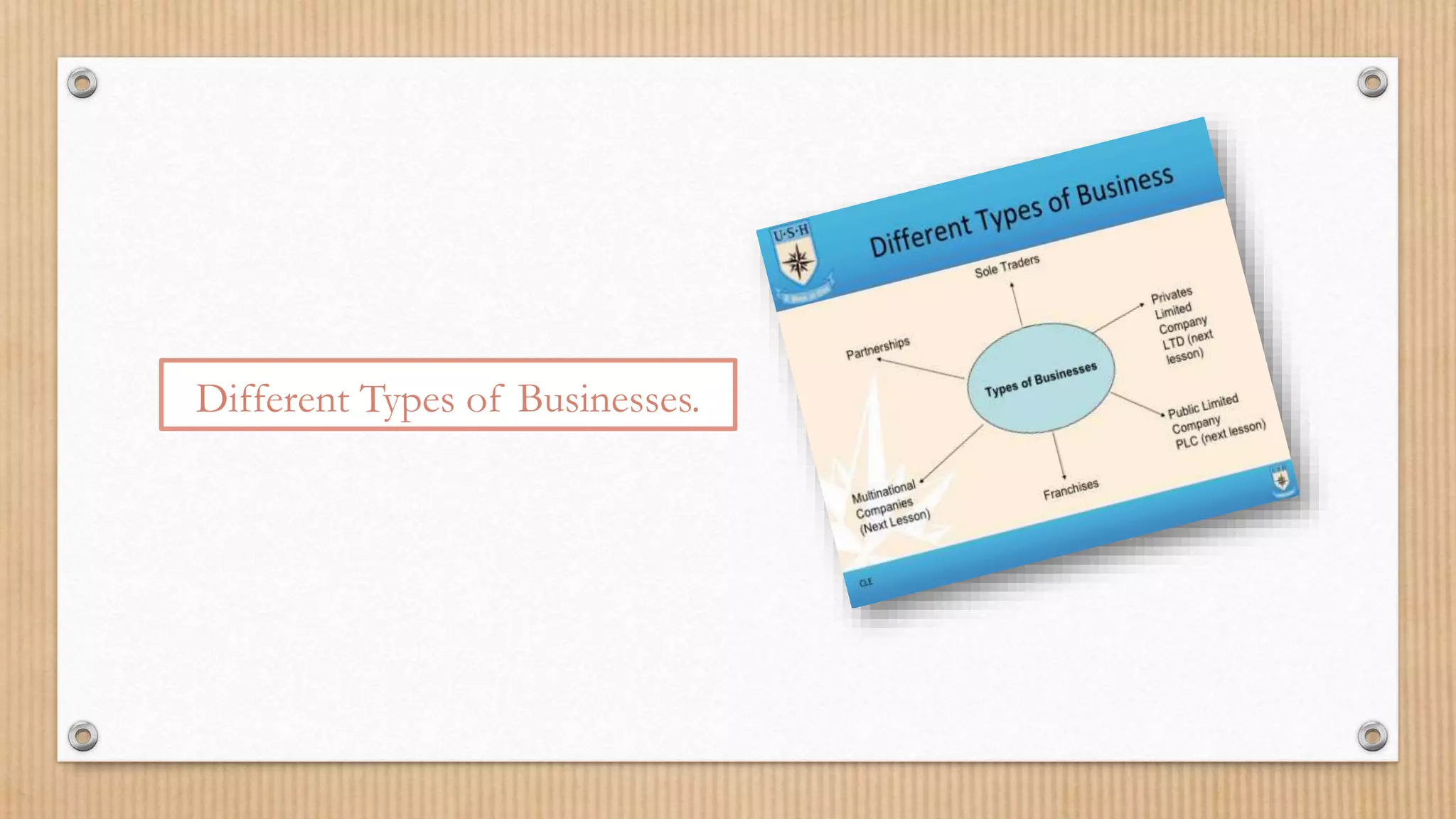 Range of Different Types of Businesses. | PPT
