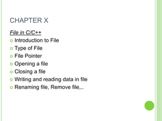 1. c or c++ programming course out line | PPT