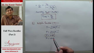 1.2.6 analysis of centre tapped fwr parameters | PPT
