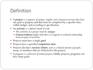 project management fundamentals Chapter 1 | PPT