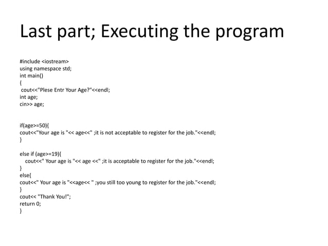 IF Statement | PPTX | Programming Languages | Computing