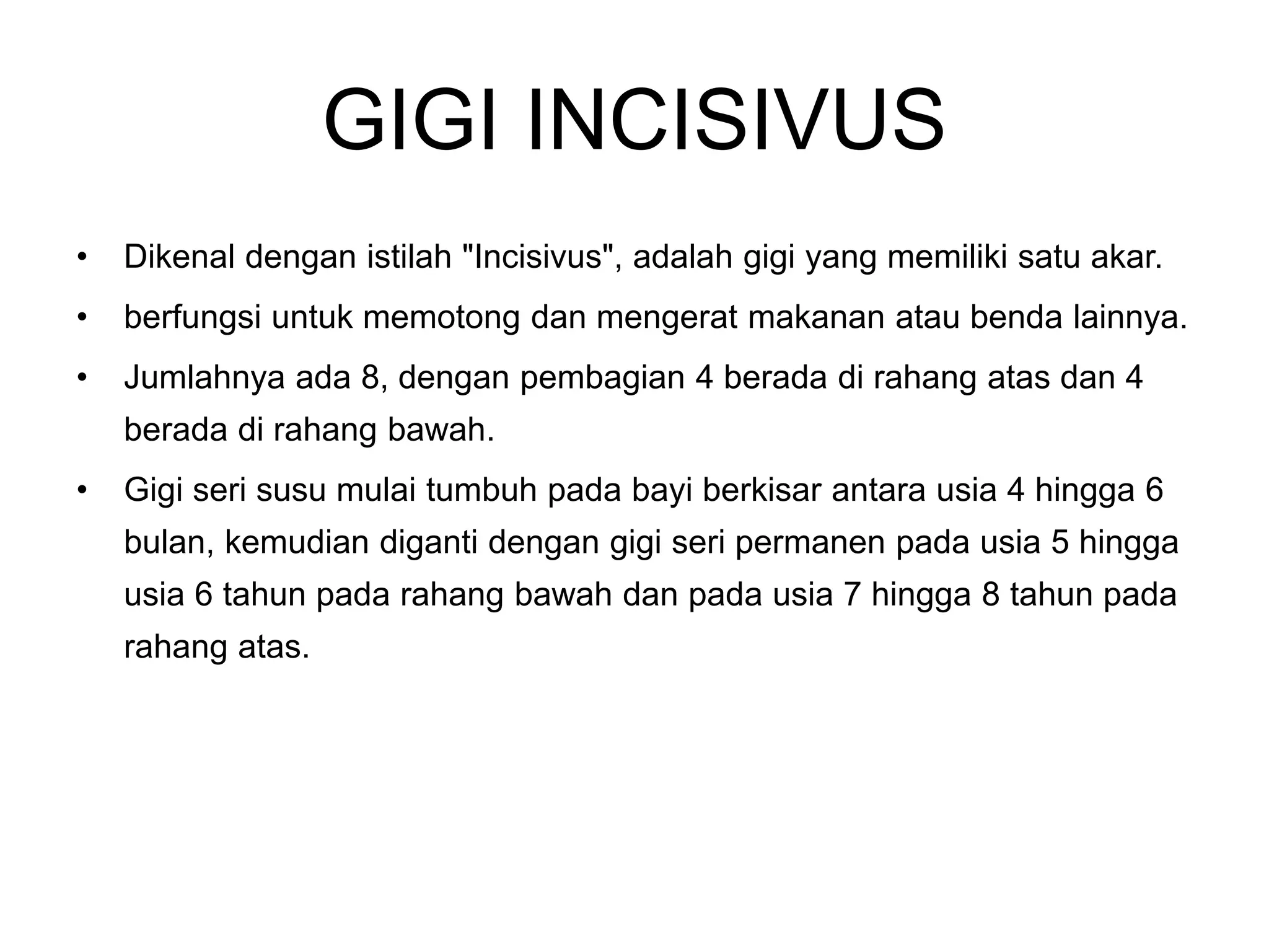 1. anatomi gigi insisivus sentral atas kanan | PPTX