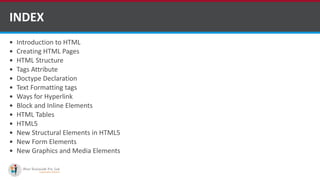 HTML Basics by software development company india | PPTX