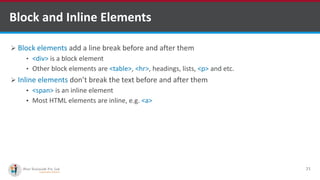 HTML Basics by software development company india | PPTX