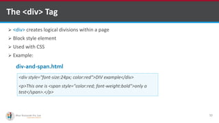 HTML Basics by software development company india | PPT