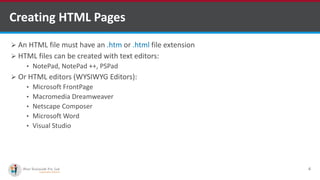 HTML Basics by software development company india | PPTX