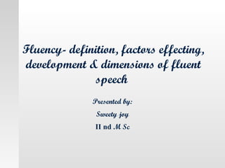 1. fluency introduction | PPT