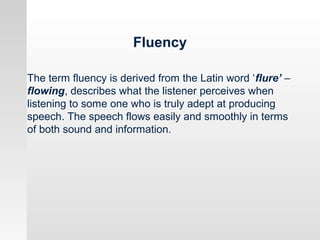1. fluency introduction | PPT