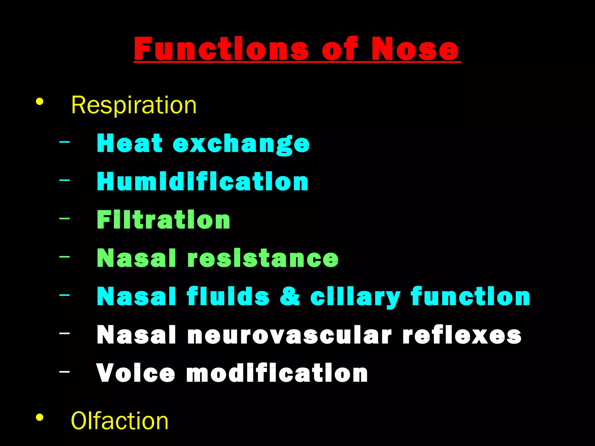 Anatomy and physiology of nose and PNS | PPT