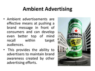 Ambient Advertising - Manu Melwin Joy | PPTX