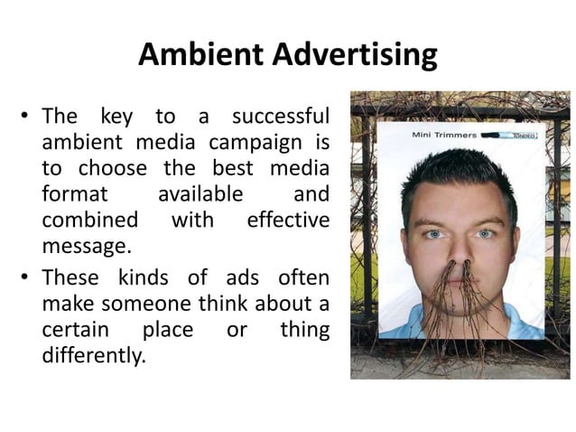 Ambient Advertising - Manu Melwin Joy | PPT