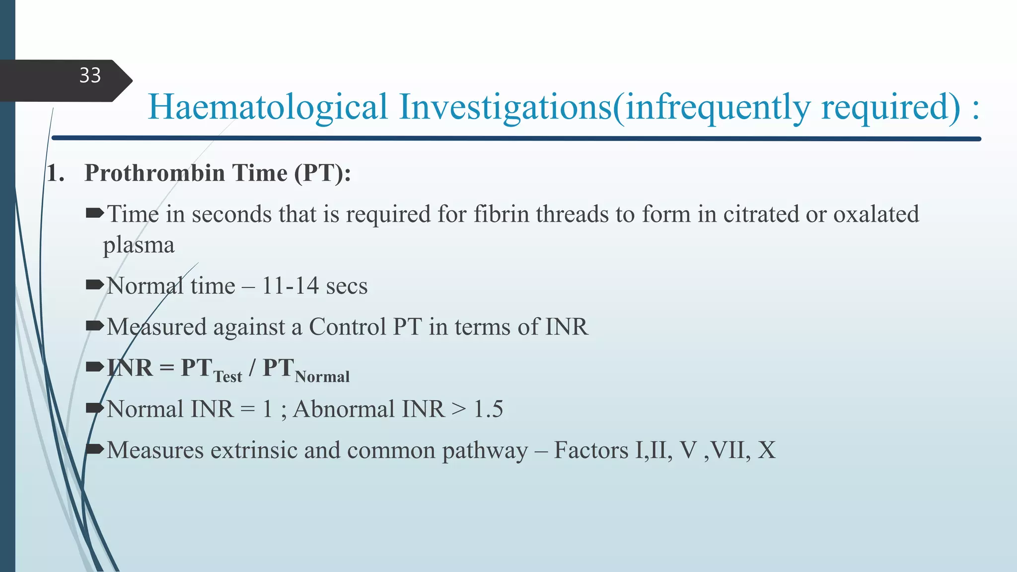 Routine laboratory investigations | PPTX