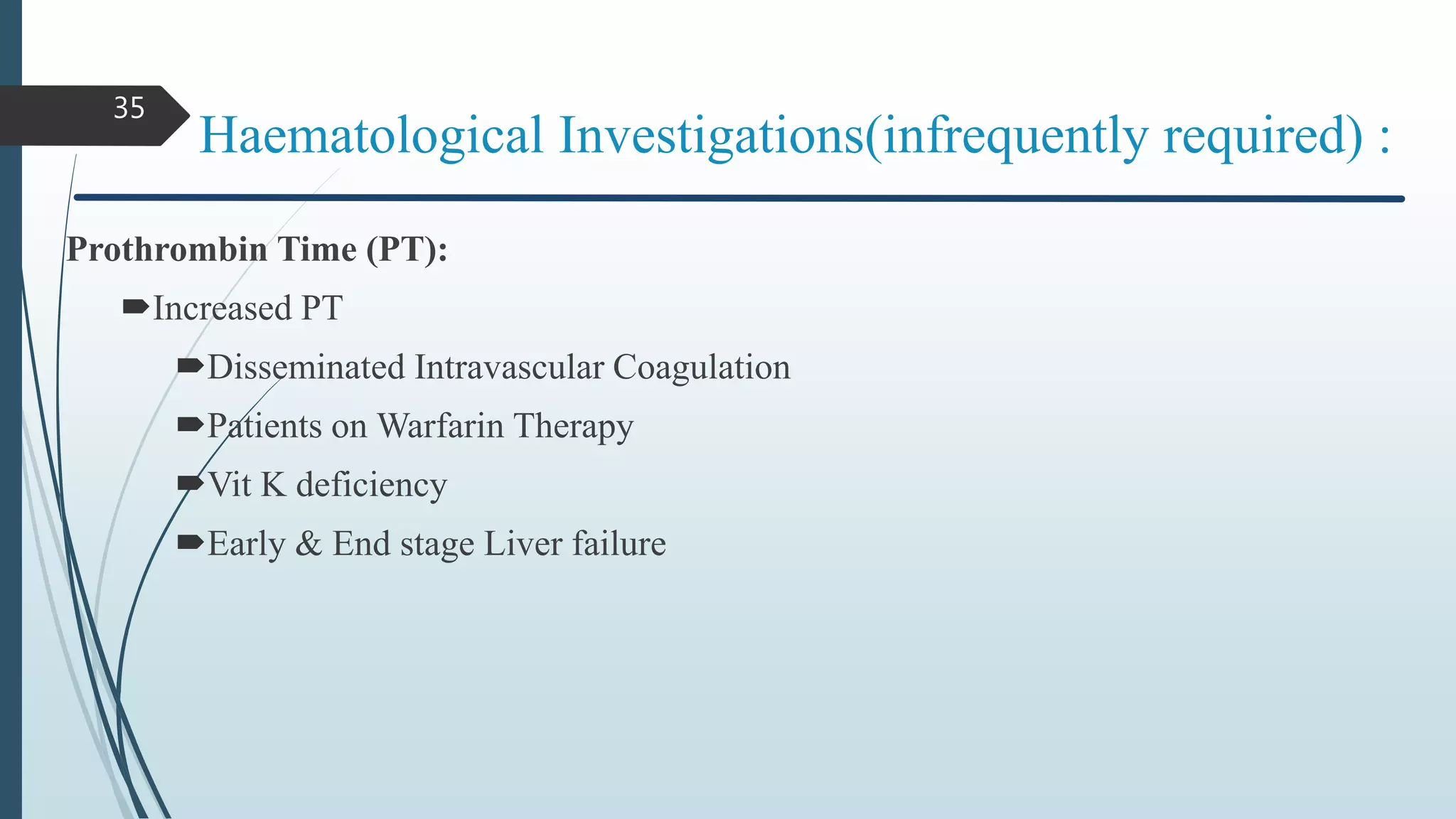 Routine laboratory investigations | PPTX