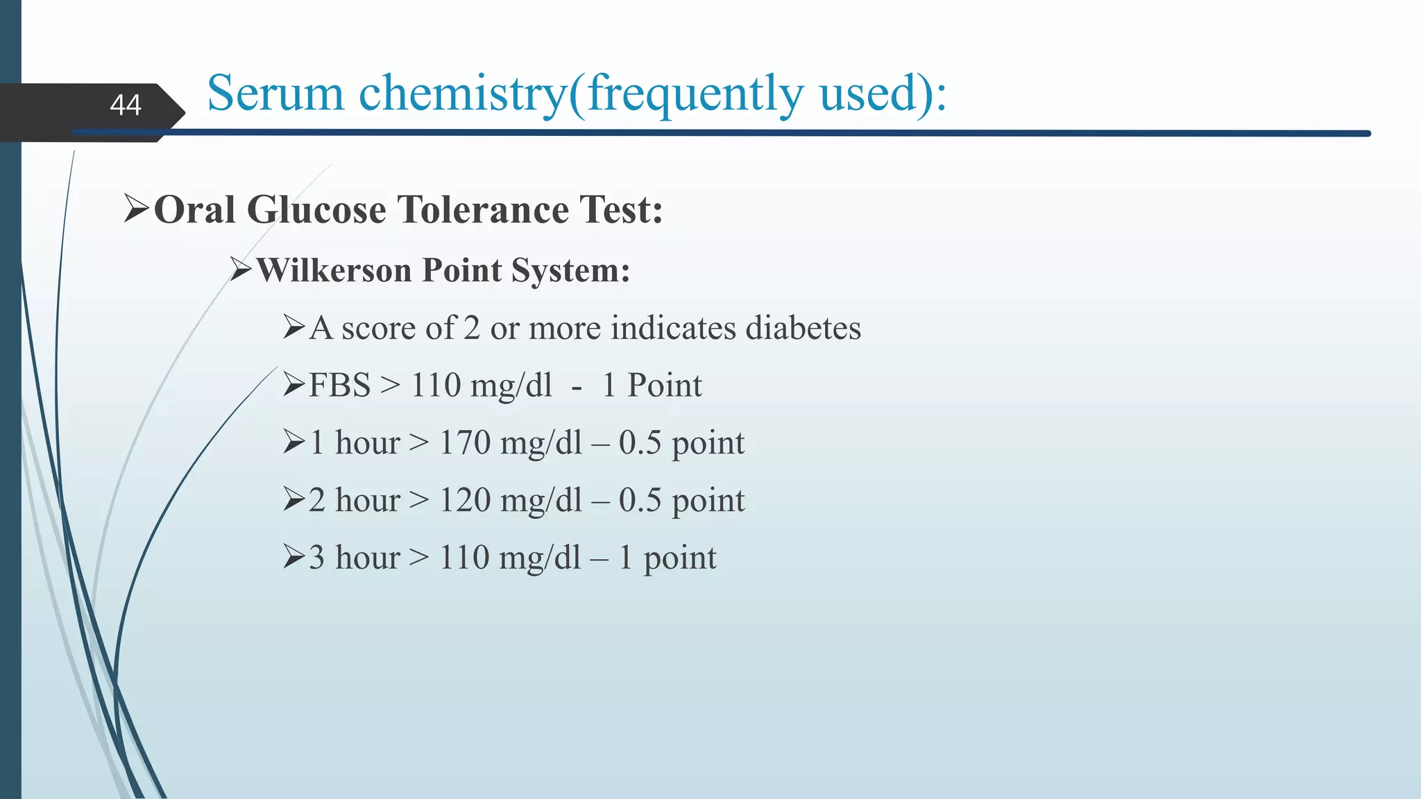 Routine laboratory investigations | PPTX