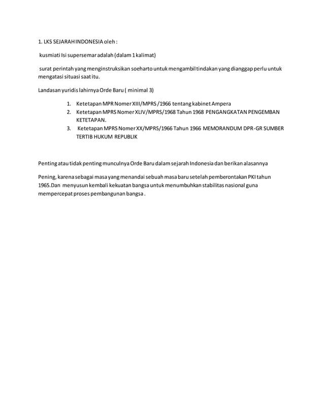 LKS SEJARAH INDONESIA | PDF