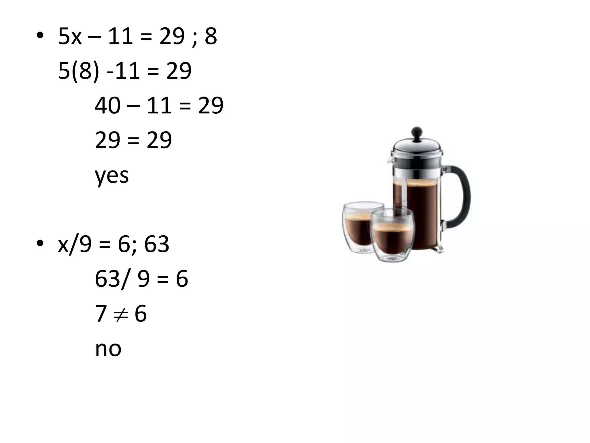 Contemporary Math- Introduction to equations | PPT