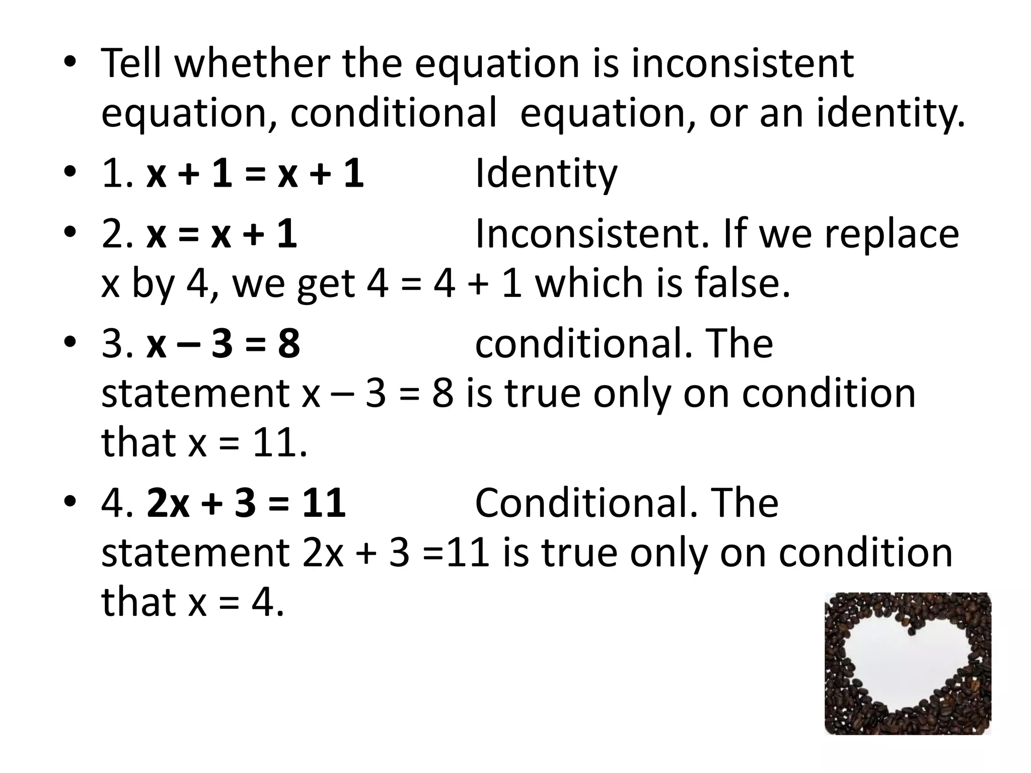 Contemporary Math- Introduction to equations | PPTX