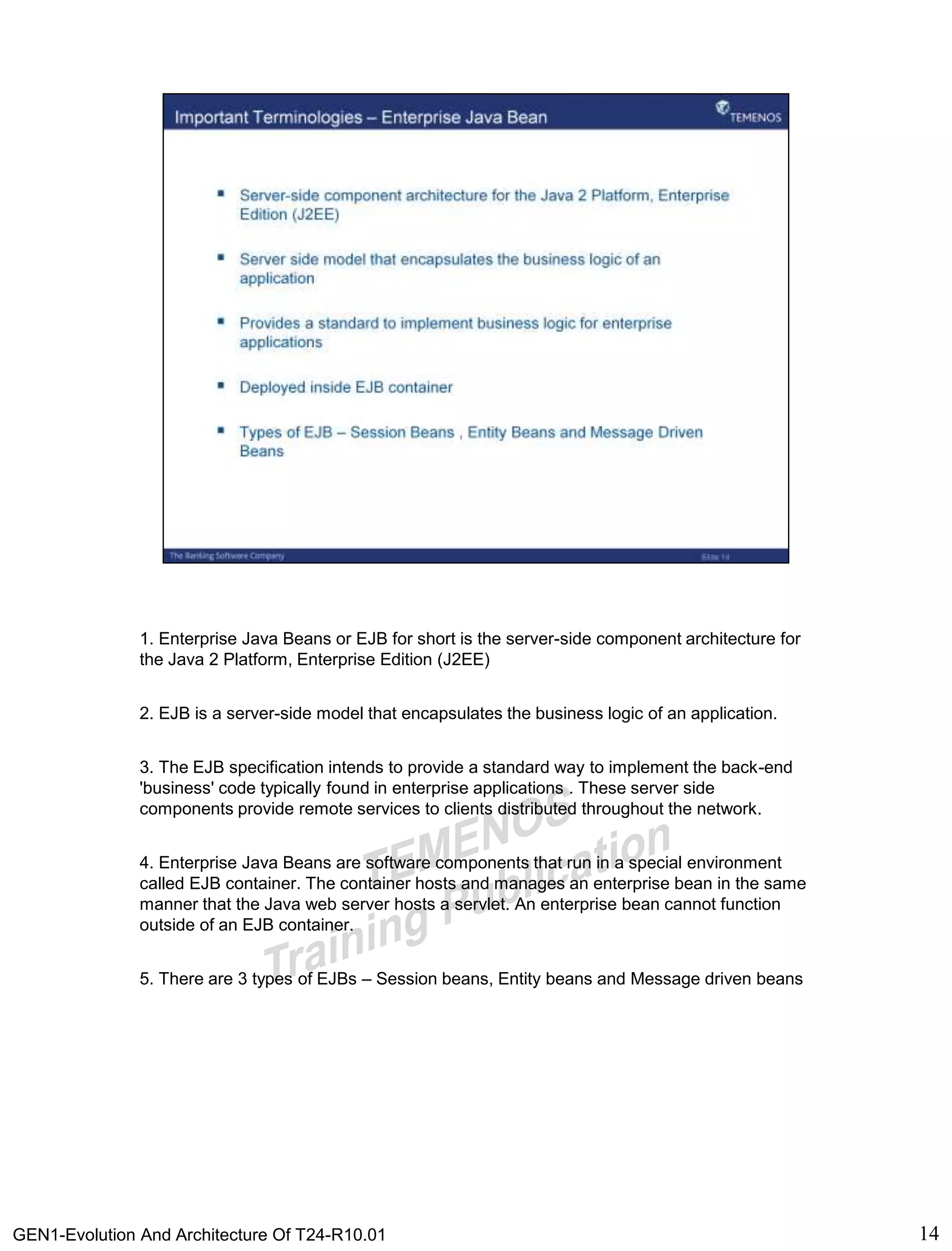 1. gen1 evolution and architecture of t24-r10.01