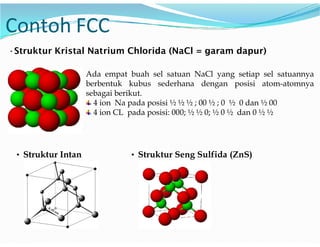 1.struktur kristal(kuliah) | PDF