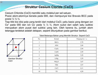 1.struktur kristal(kuliah) | PDF