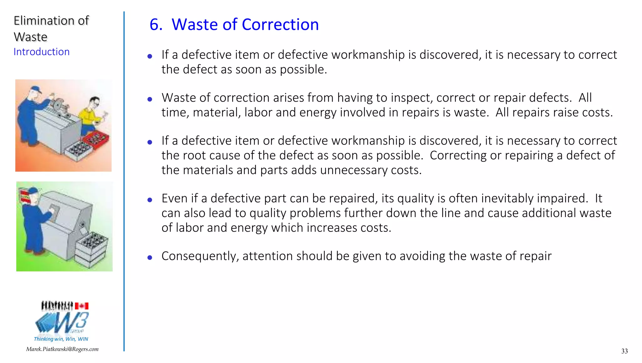 Elimination of 7 types of Waste (MUDA) | PPTX