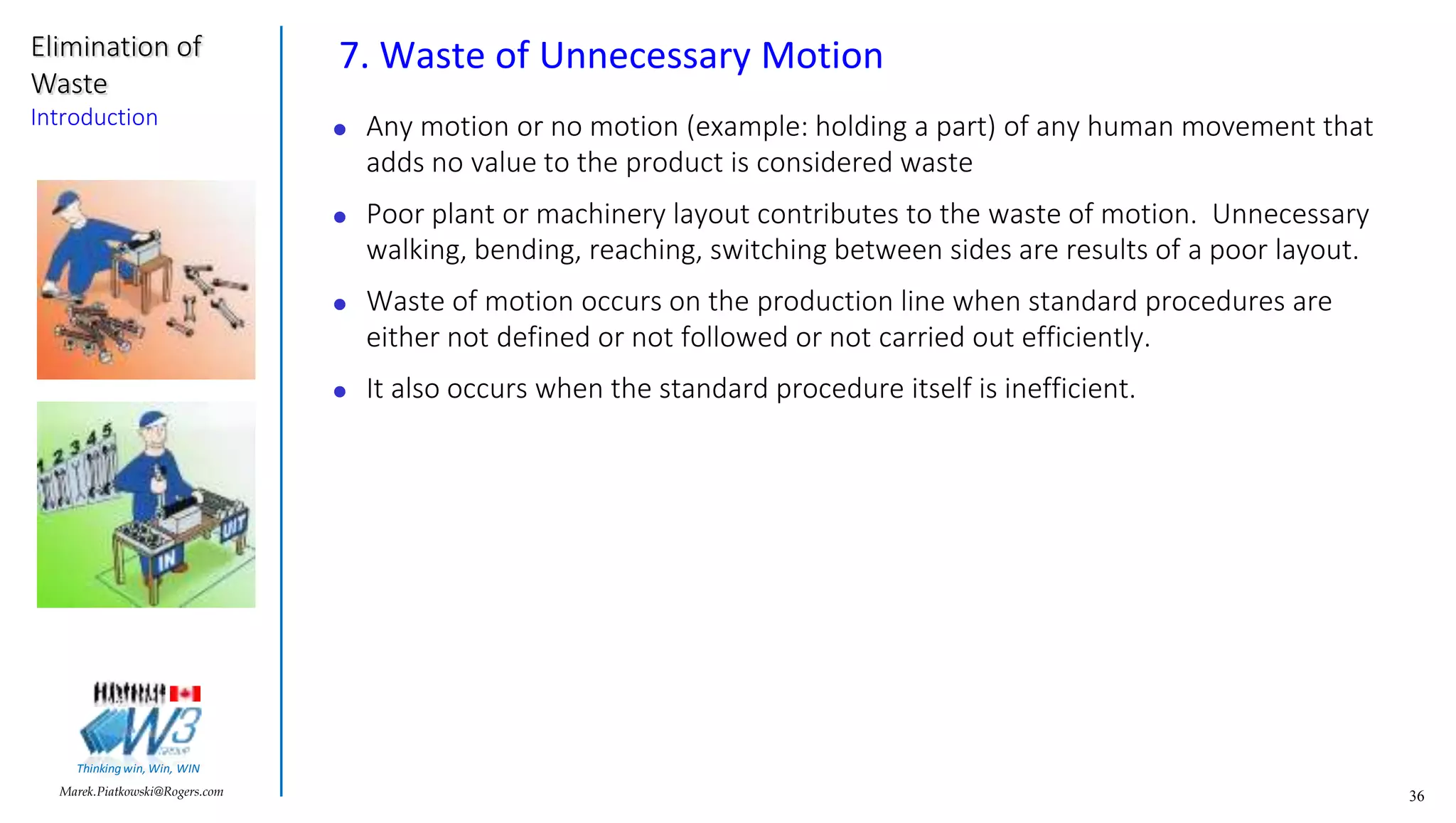 Elimination of 7 types of Waste (MUDA) | PPTX
