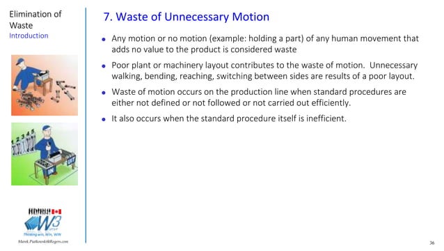 Elimination of 7 types of Waste (MUDA) | PPTX | Manufacturing Industry ...