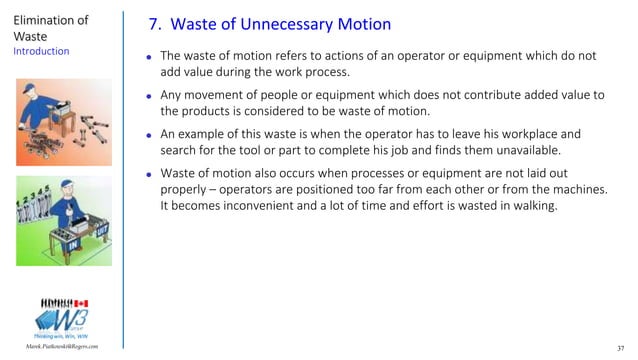 Elimination of 7 types of Waste (MUDA) | PPTX | Manufacturing Industry ...