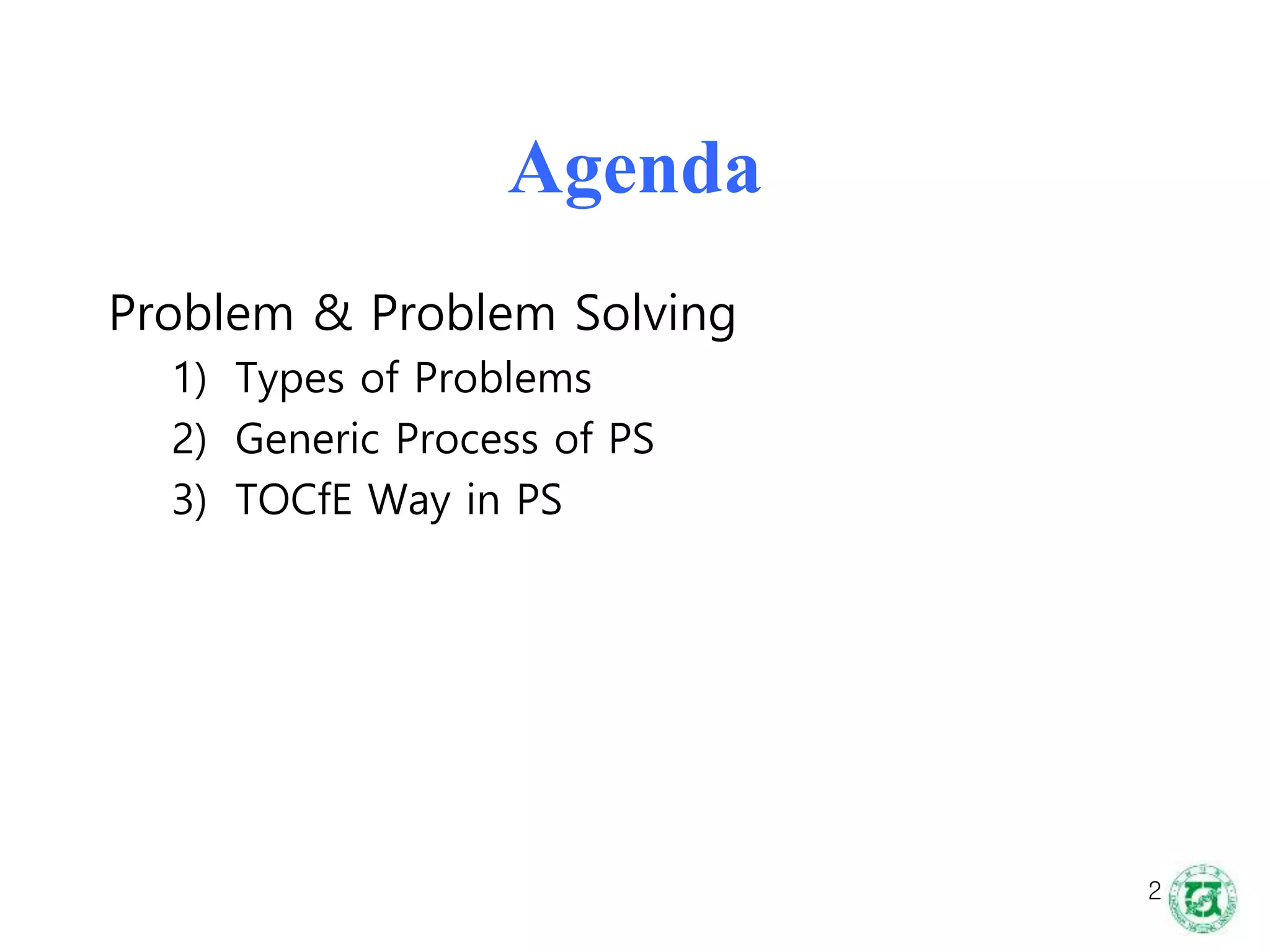 [TOC for Education] Problem Solving | PPTX