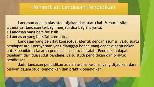 Landasan - Landasan Pendidikan | PPTX