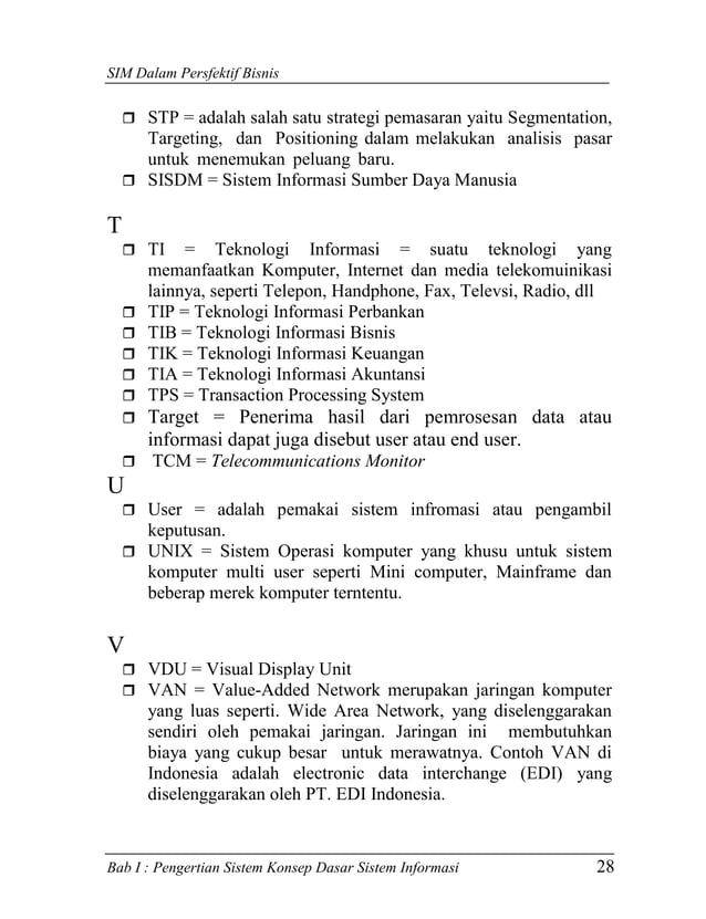 1. hapzi ali, sim bab-1, konsep dasar sim, universitas mercu buana | PDF
