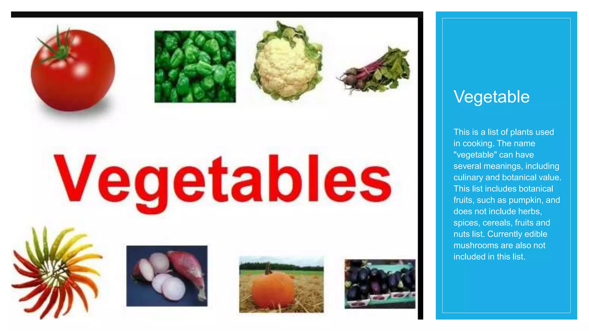Fruits and Vegetables | PPT
