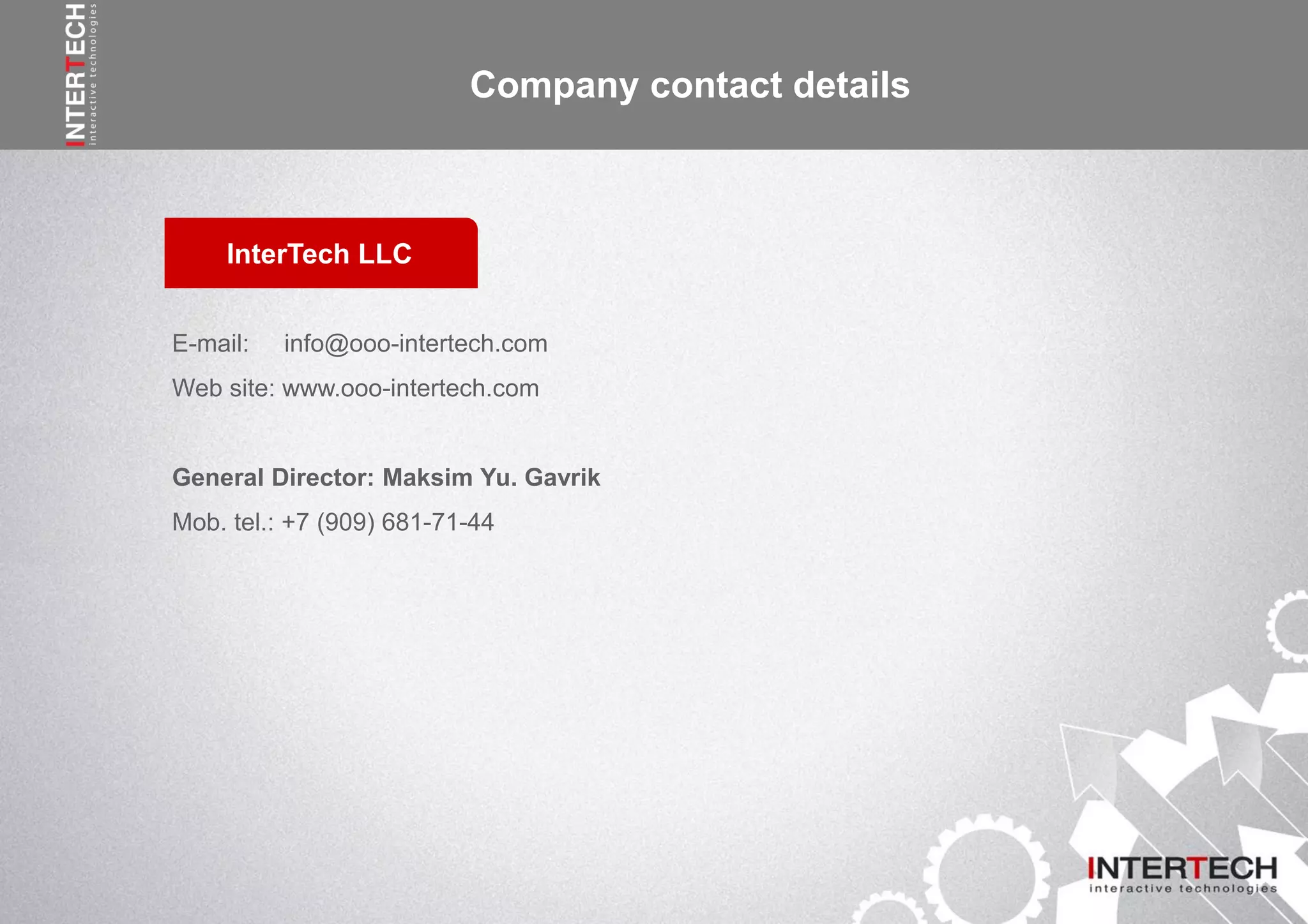 InterTech is a largest Russian construction company | PDF