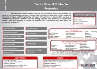 InterTech is a largest Russian construction company | PDF