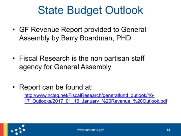 Financial projections budget outlook | PPT