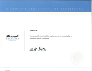 Microsoft Certified Professional | PDF | Professional School ...