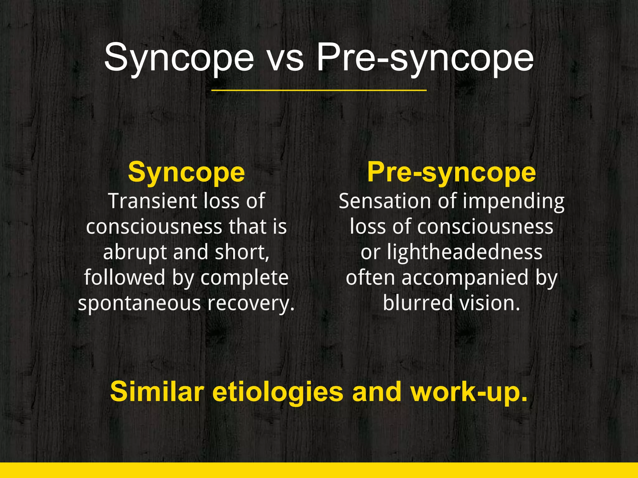 Cardiology 1.3. Syncope - by Dr. Farjad Ikram | PPTX
