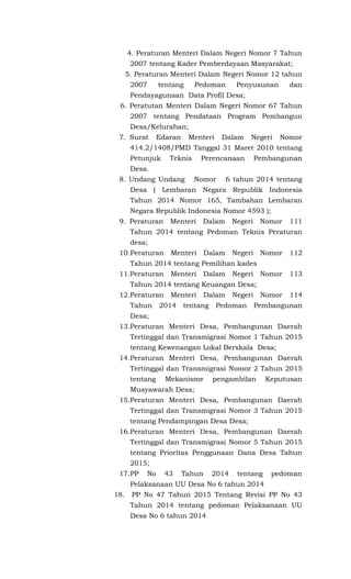 Perdes RPJMDes | DOC