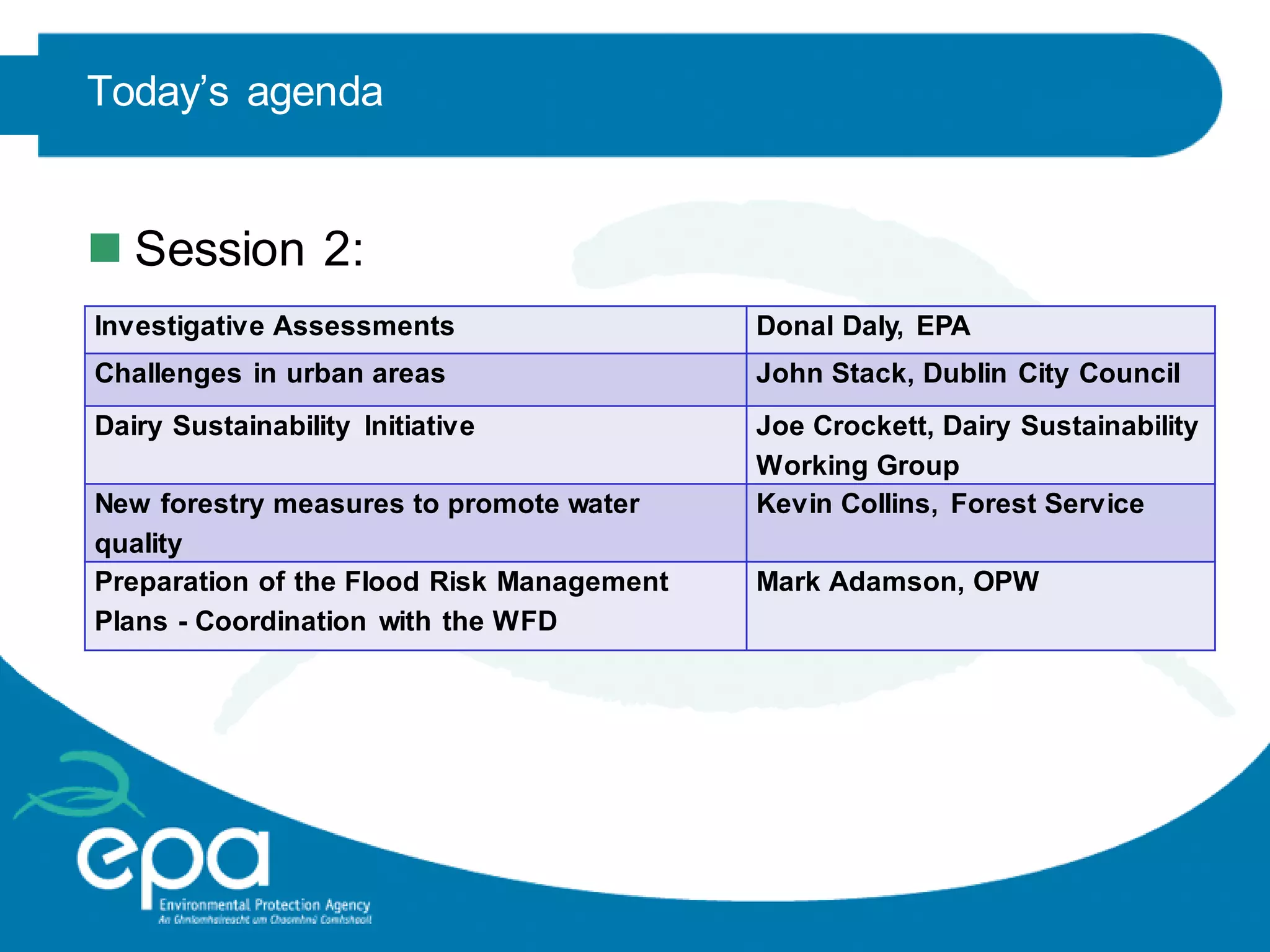 1. Opening Remarks - Andy Fanning | PDF | Environmental Services ...