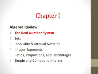 1.1 real number system dfs | PPTX