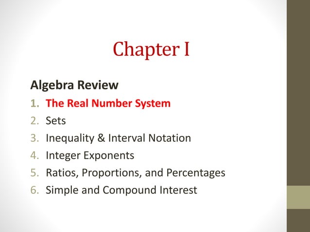 1.1 real number system dfs | PPTX