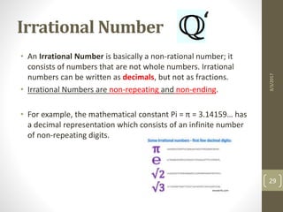 1.1 real number system dfs | PPTX