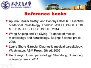 1.general introduction to medical parasitology | PPT