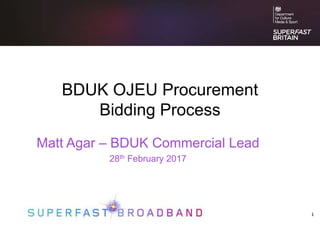 INCA-BDUK Seminar - Matt Agar, BDUK | PPT