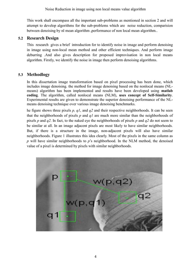 Dissertation Synopsis For Imagedenoisingnoise Reduction Using Non Local Mean Algorithm Pdf