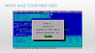 INTEGRATING DIFFERENT IDE’S WITH A COMMON SET OF DEVELOPER SERVICES ...